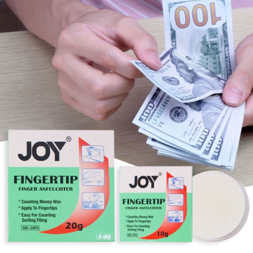 Homeflix Joy Fingertip Moistener Counting Money Wax, 10g and 20g ...