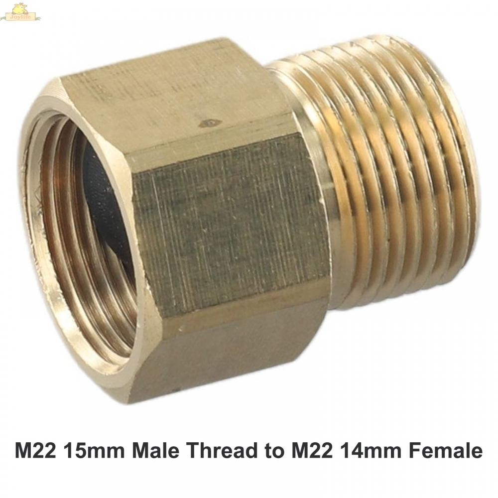 Versatile M22 15mm to M22 14mm Female Adapter for Pressure Washer Guns ...