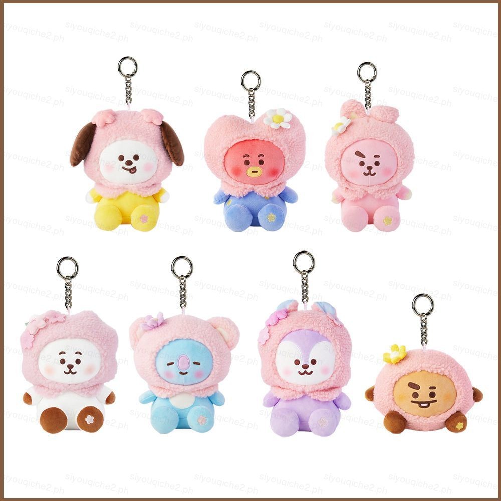 sy BTS BT21 TATA MANG SHOOKY RJ KORA COOKY blossom series plush pendant ...