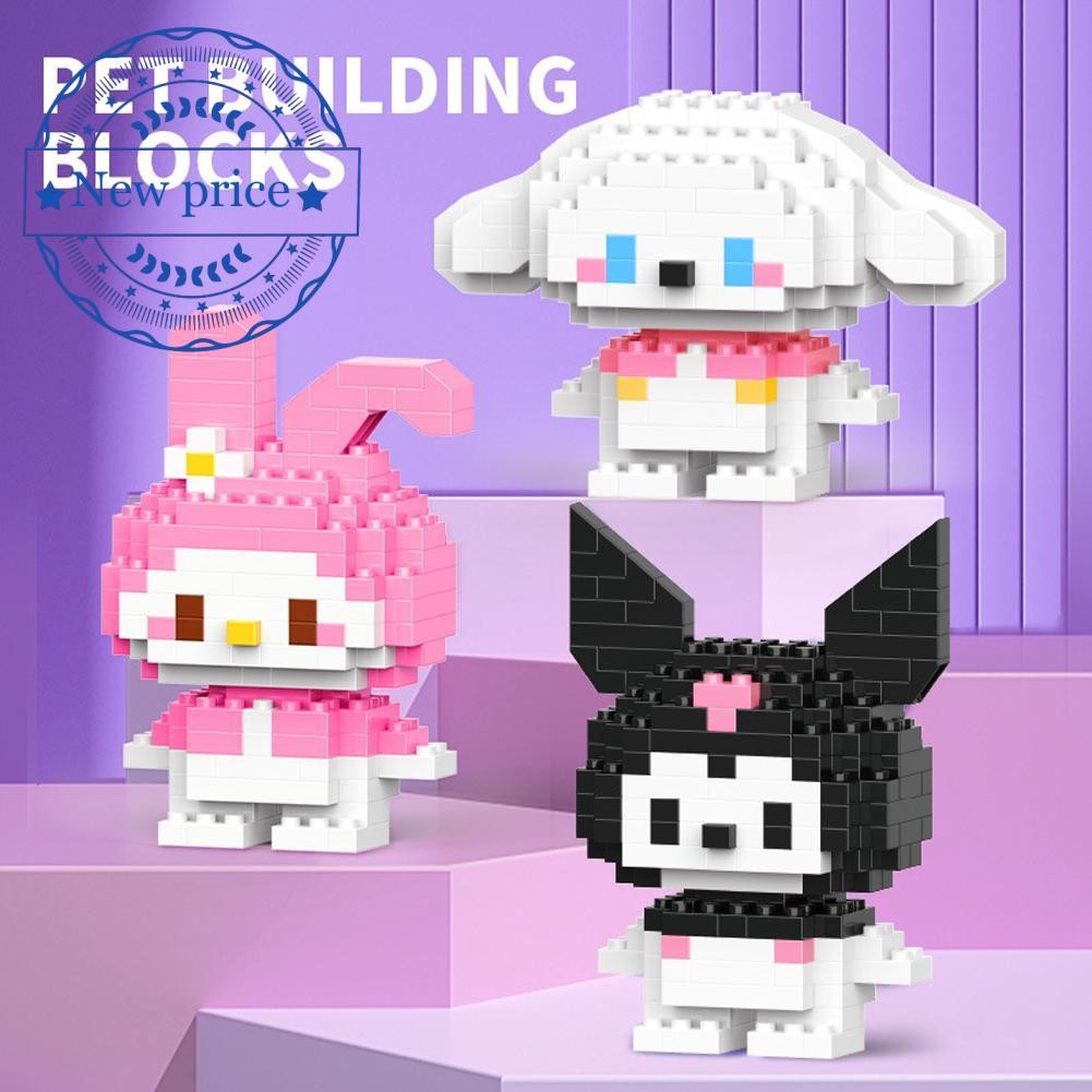Building Blocks Toys Cute Mini Kuromi My Melody Cinnamoroll 3d Model ...