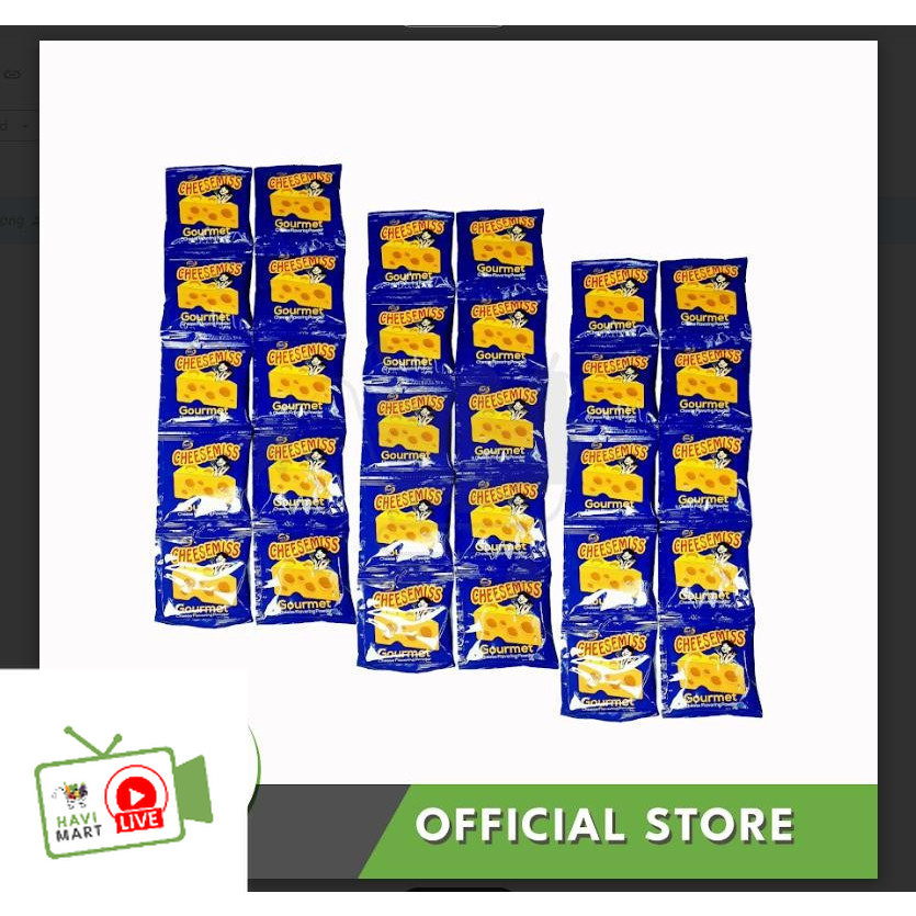 HAVI LIVE Cheesemiss Gourmet Cheese Powder 3pcks x 10pcs x 30g | Shopee ...