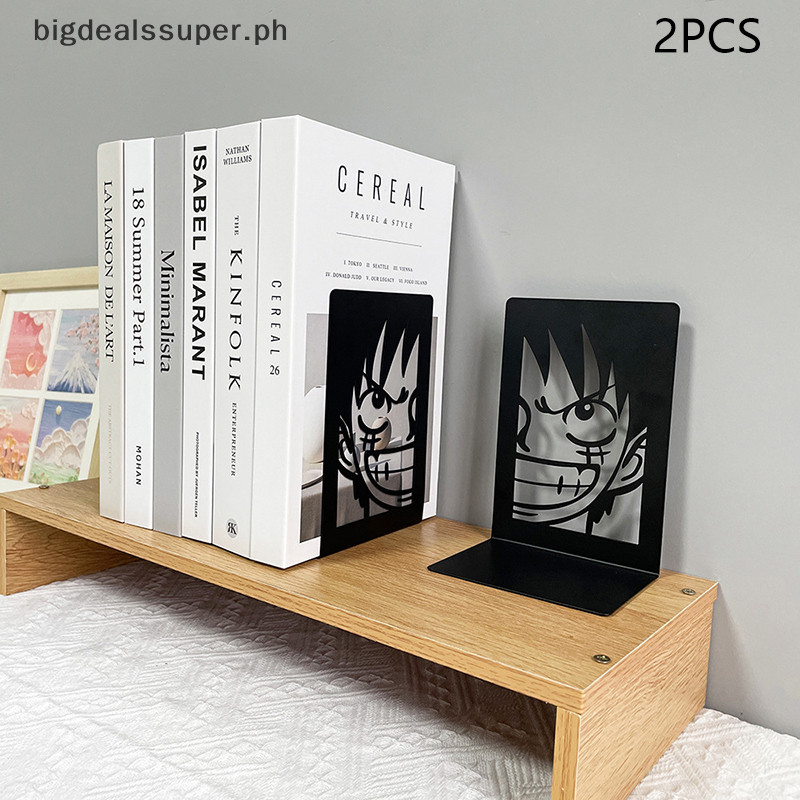 Pro One Piece Luffy Bookends Heavy Duty Bookends Metal Bookend Office ...