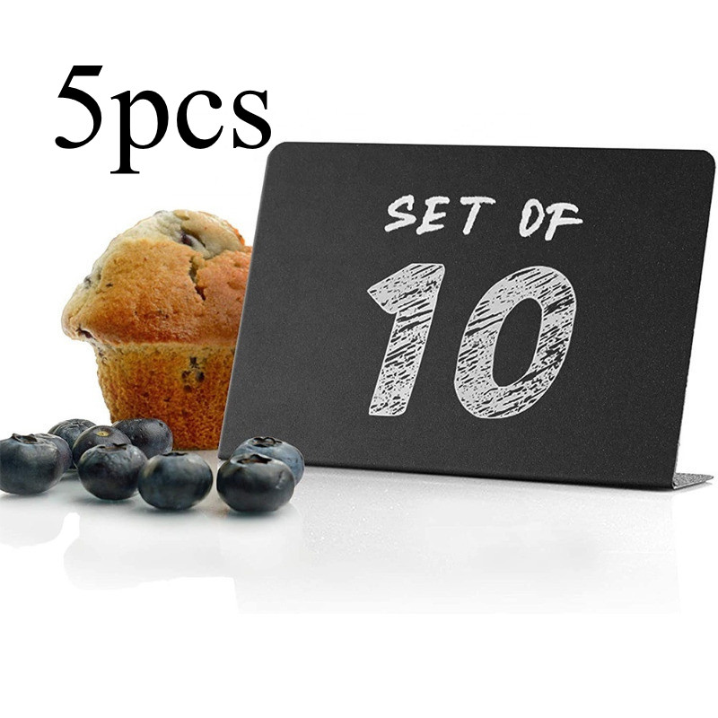5pcs/set Mini Chalkboard Signs Price Tags Erasable for Bread Food ...