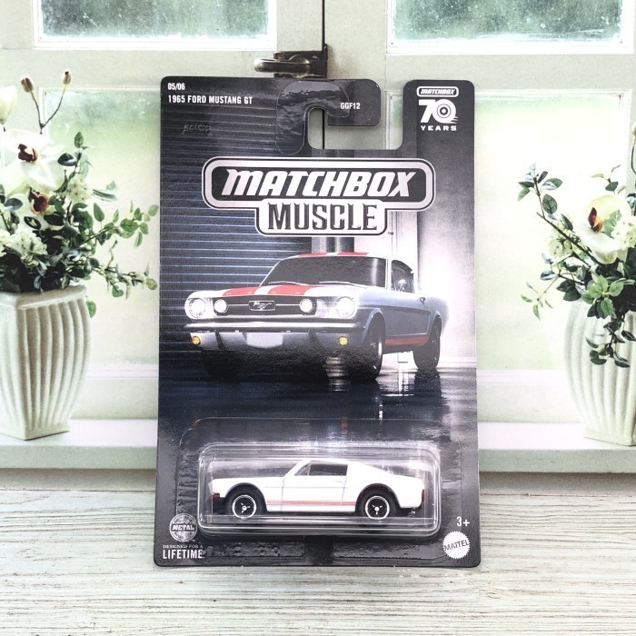MATCHBOX MUSCLE 1965 FORD MUSTANG GT WHITE 70 YEARS 1:64 DIECAST ...
