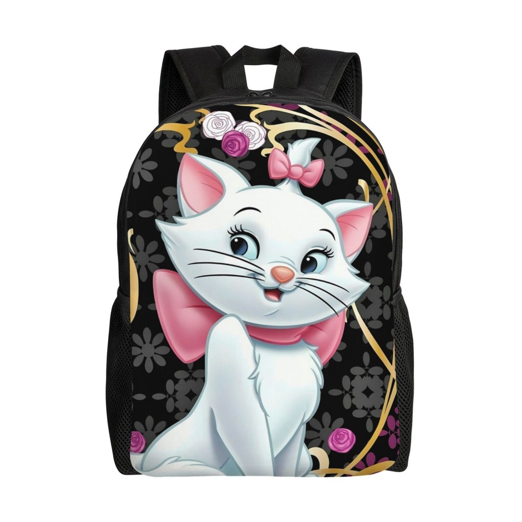 Disneys Marie Cat Leisure backpack large capacity light student ...