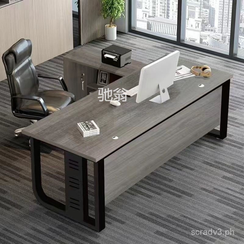Boss Desk Office Desk Simple Modern Single Supervisor President Office ...