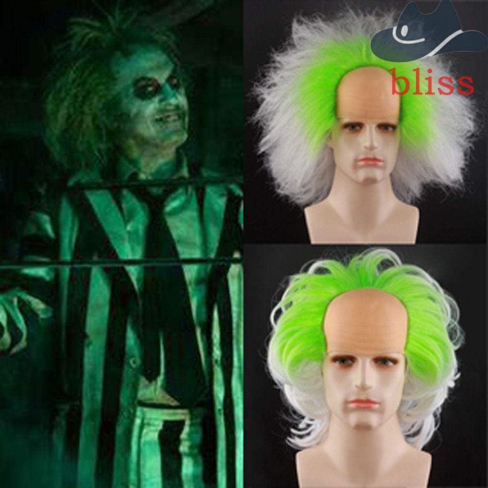 BLISS Beetle Cos Juice Wig, Balding Wig Clown Props Michael Keaton Wig ...