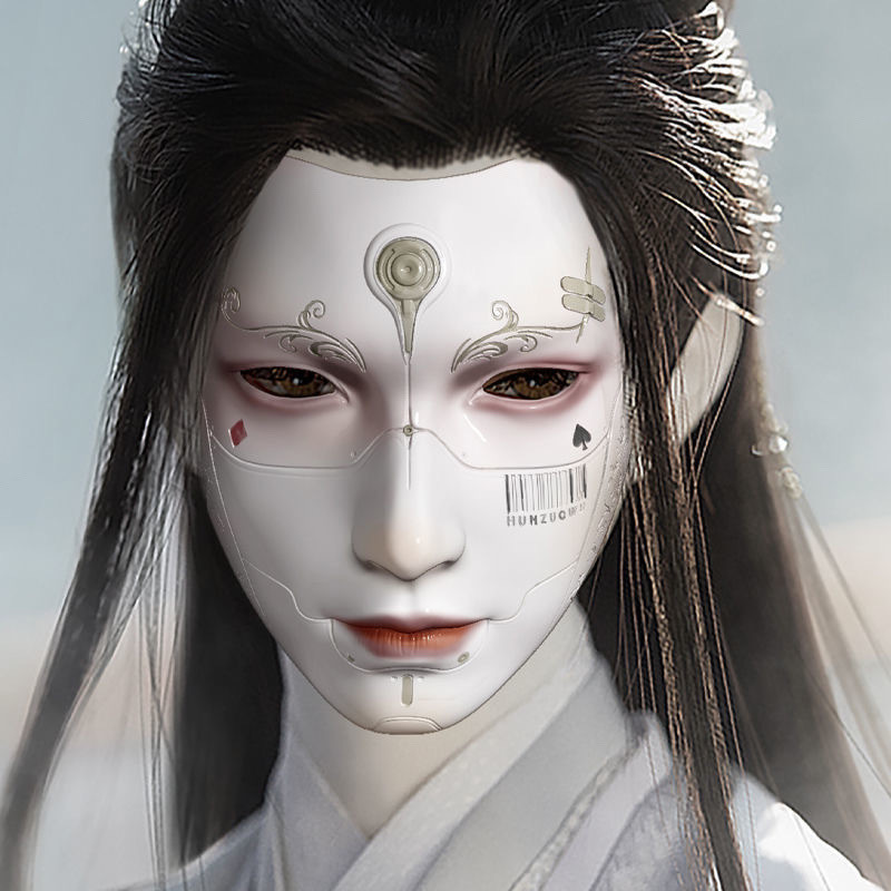 Soul Crop New Style Mechanical Male Mask Adult Antique Hanfu Character ...