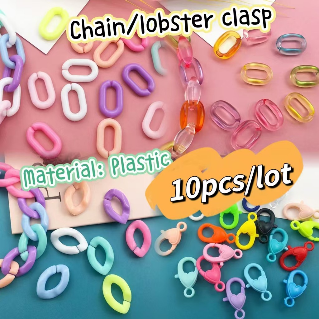 10pcs/Lot Acrylic Plastic Chain Buckle Luggage Hardware Lobster Chain ...