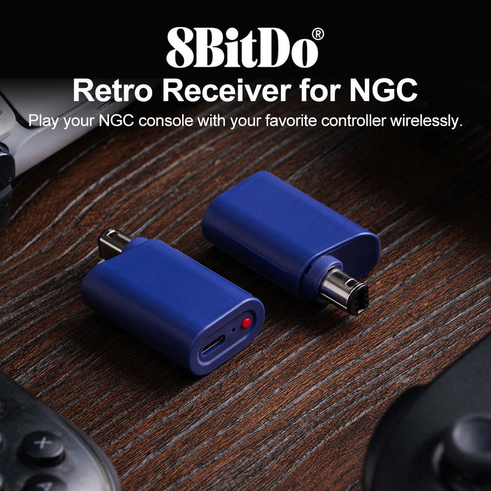 8Bitdo NGC Retro Bluetooth Receiver for NGC,Wii,Windows 10 11,Support ...