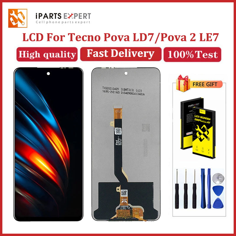 IPARTSEXPERT Original LCD For Tecno Pova LD7 LD7J Pova 2 LE7 LCD ...