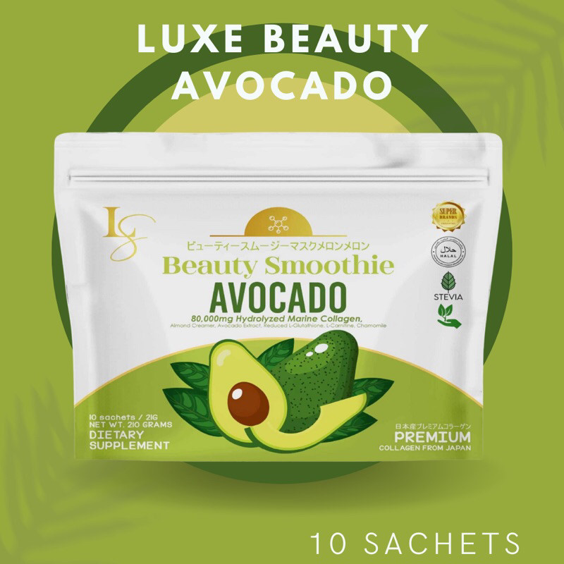 Luxe Beauty Avocado Beauty Smoothie Drinks by Anna Magkawas | Shopee ...