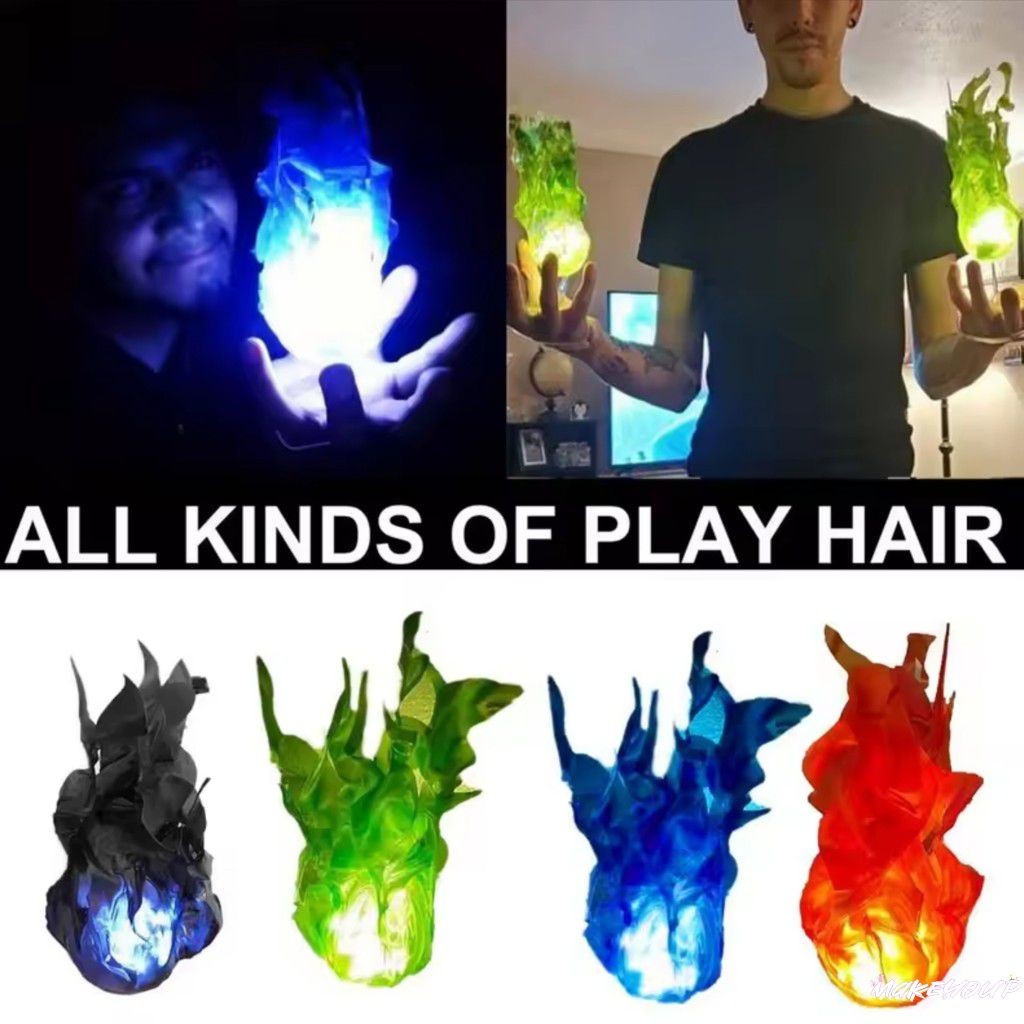 Floating Fireball Prop Simulation Lamp Halloween Fireball Prop Hand ...