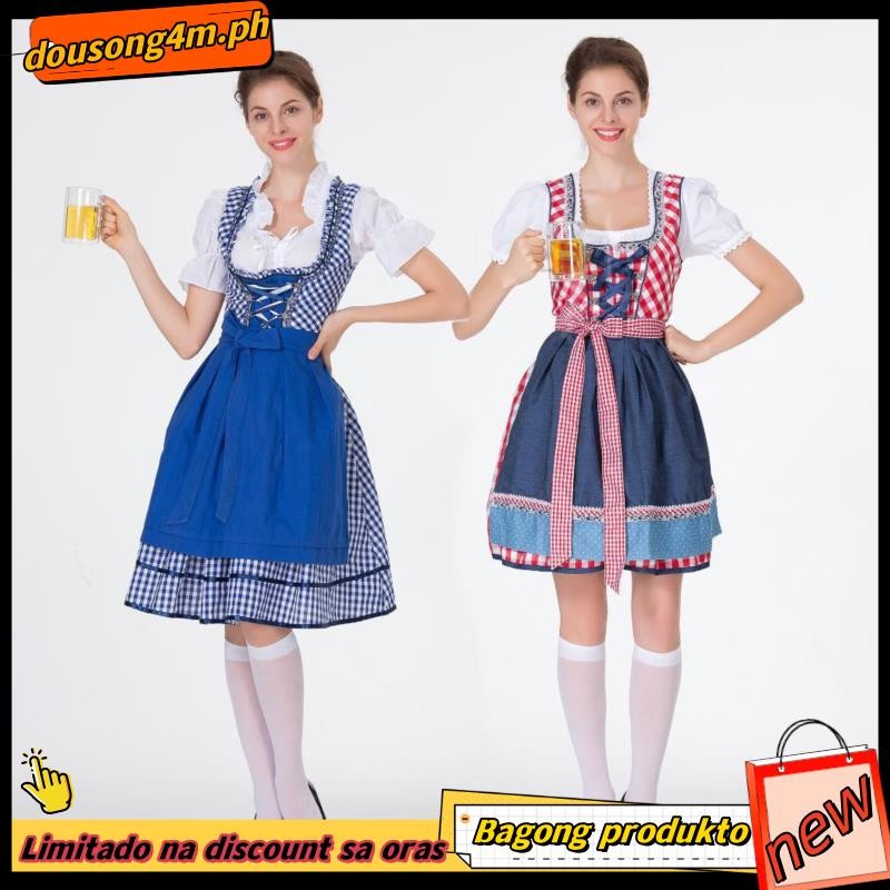YS The Munich Oktoberfest Cosplay Dress Woman Maid Costume German Beer ...