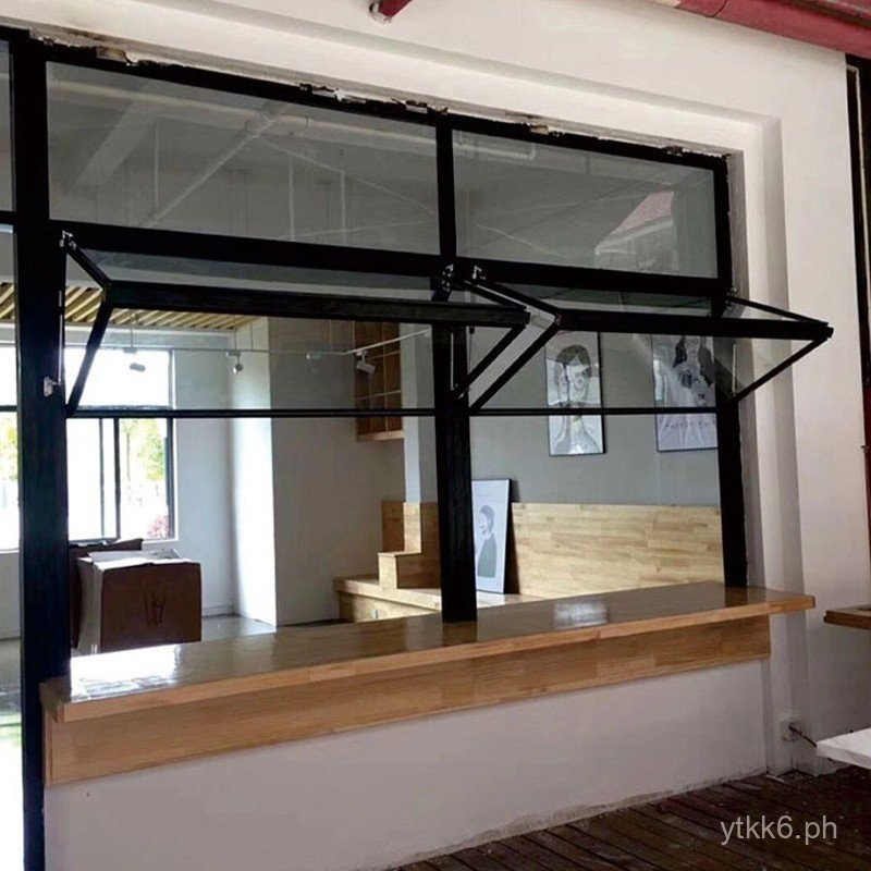 Aluminum Alloy up and down Folding Windows Internet Celebrity Milk Tea ...