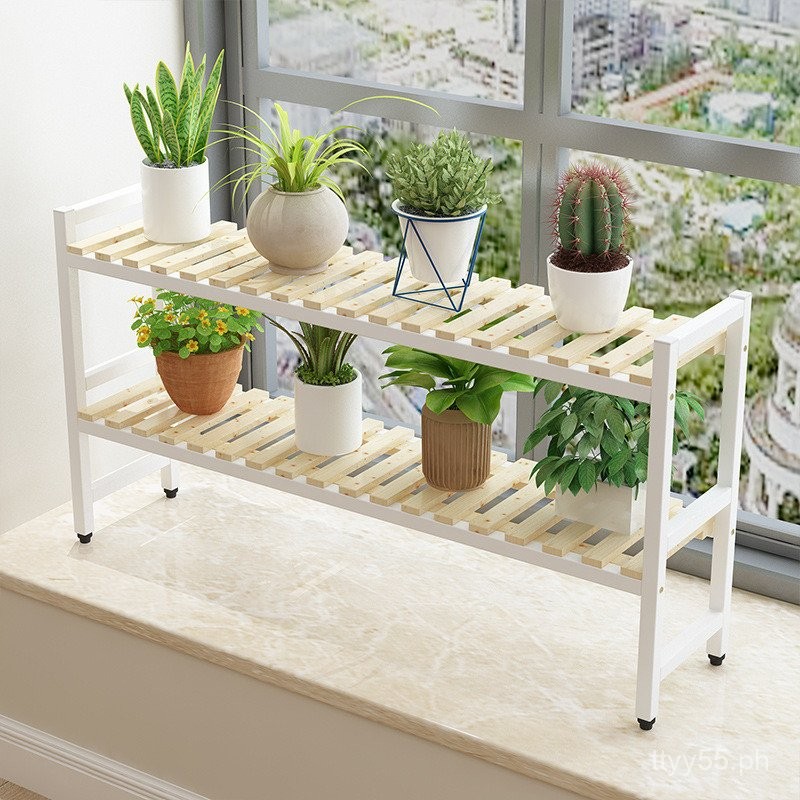 Bay Window Flower Stand Balcony Rack Multi-Layer Iron Succulent Indoor ...