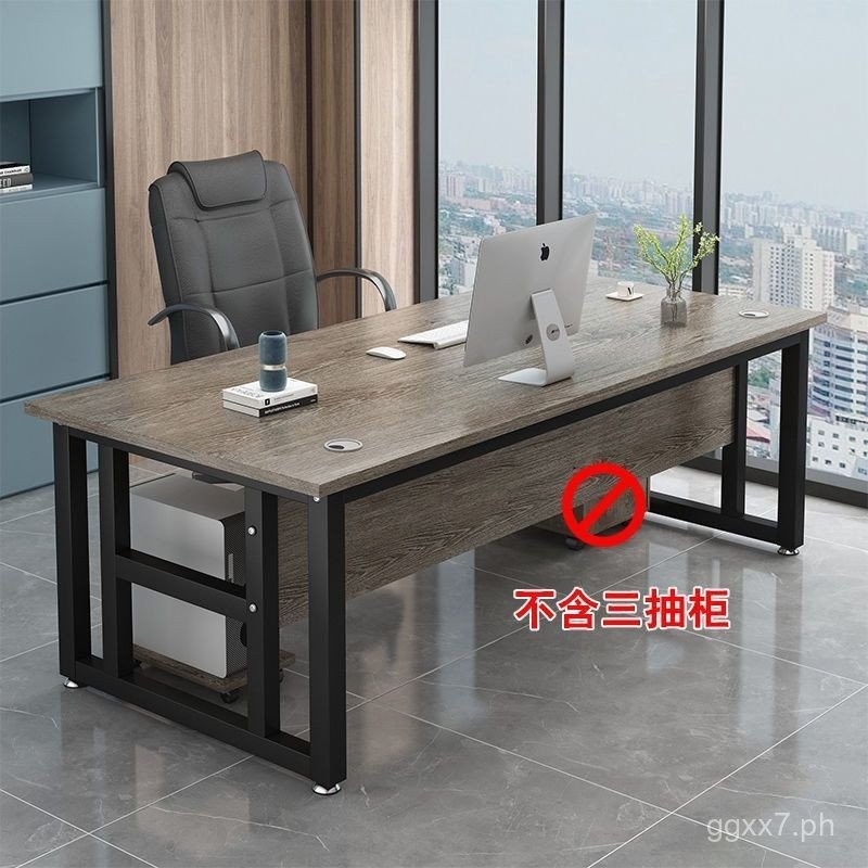 Office Desk Simple Boss Desk Simple Modern Single Desktop Computer ...