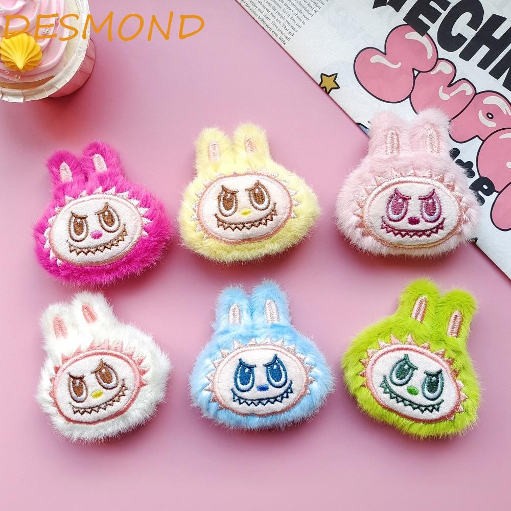 DESMOND Labubu Plush Brooch, Labubu Head Animal Labubu Animal Figure ...