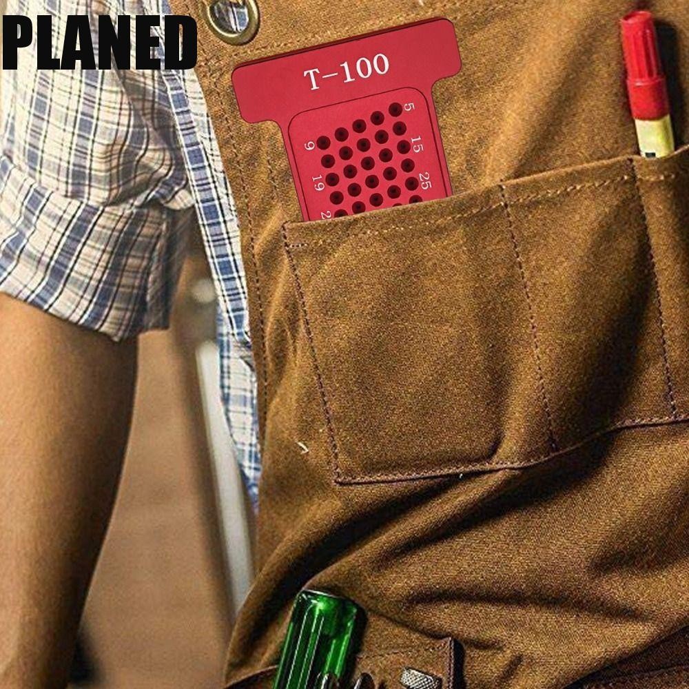 PLANED Line Drawing Gauge, Aluminum Alloy Metric/Inch Pocket Ruler, T ...