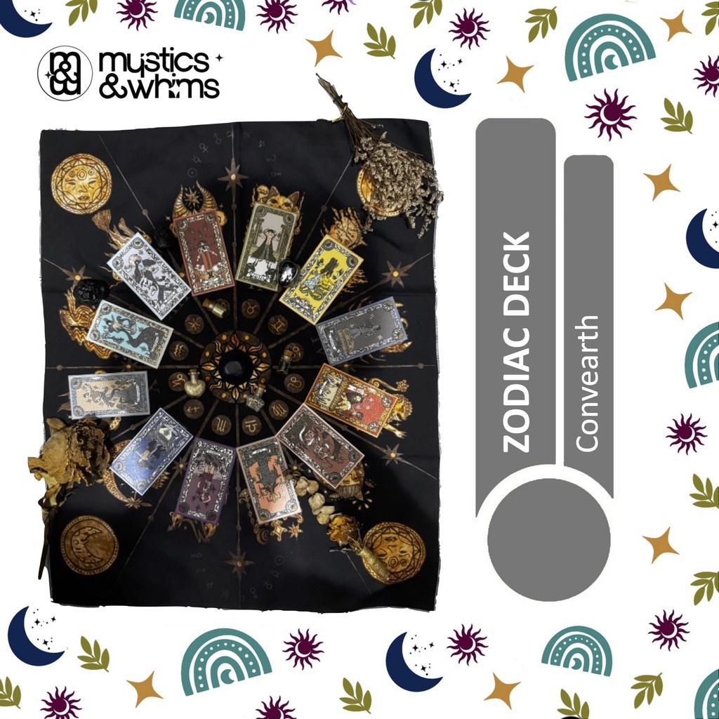 TAROT INSPIRED ZODIAC DECK WITH POUCH | Shopee Philippines