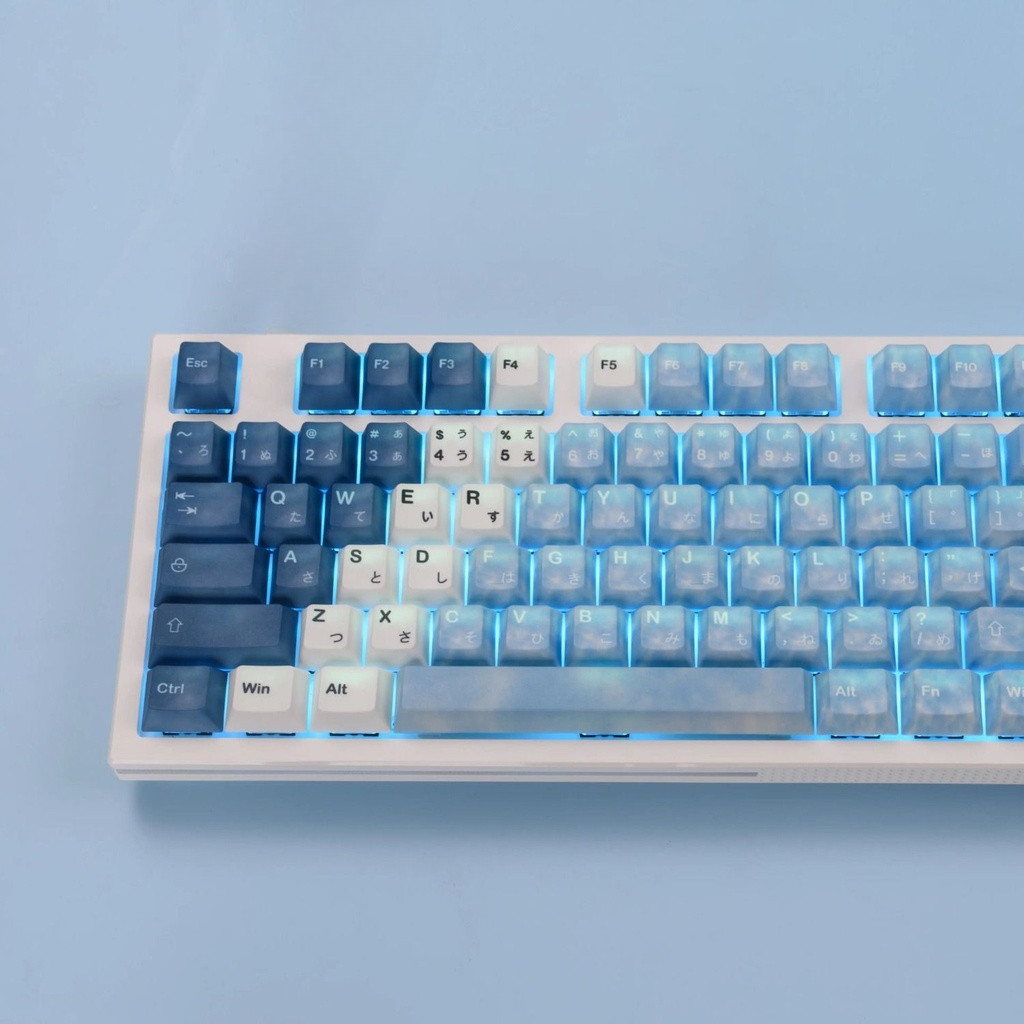 Snow Girl Keycap Cherry Profile 130 Keys PBT Five-sided Dye Sublimation ...