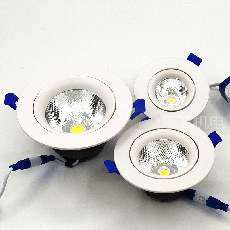 led spotlight wood forest lighting cob downlight ceiling embedded open ...