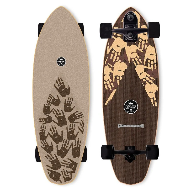 surf skate blks Land Surfboard Water Bridge P7 Double Steering Smooth ...