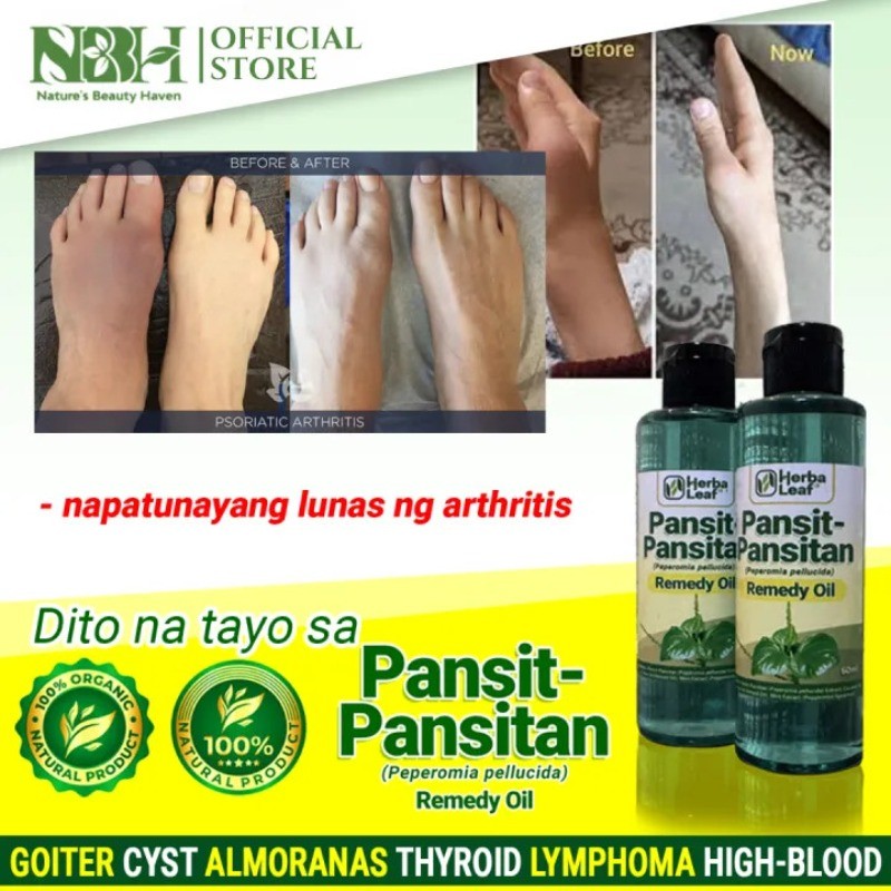 Pansit-Pansitan Herbal Oil 50ml – Natural Remedy for Body Pain, Rayuma ...