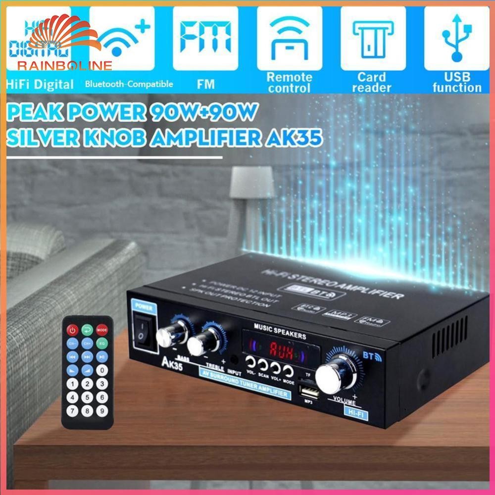 COD⭐ AK35 Bluetooth HiFi Stereo Audio Amplifier with USB TF RCA AUX ...