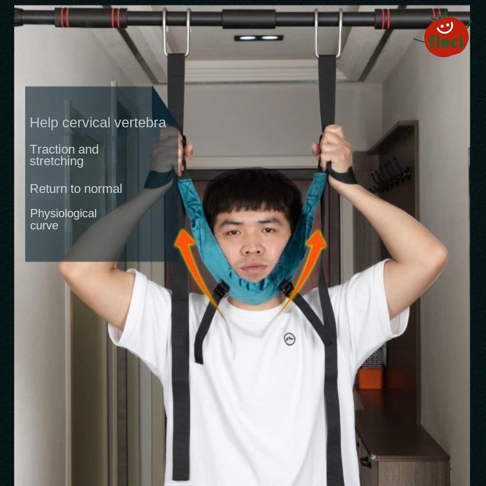 FLECI Cervical Neck Traction Belt, Therapy Stretching Correction ...