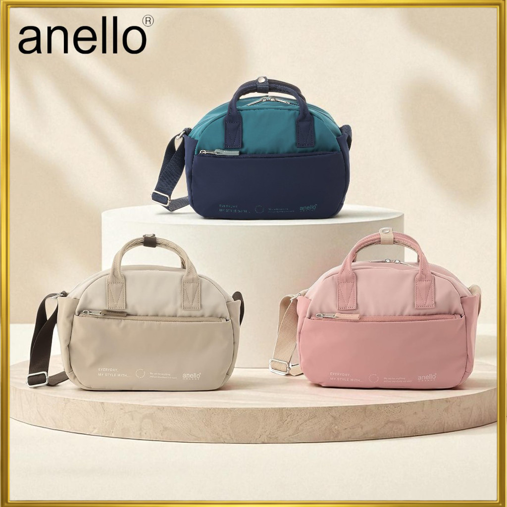 Anello Grande 2WAY Mini Boston Bag COLORE GHM0692 BE NV PI BK | Shopee ...