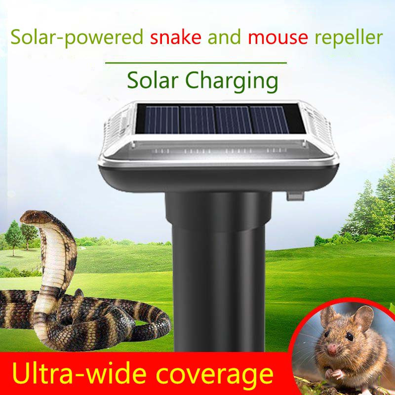 Solar Powered Animal Repeller Bird Mouse Snake Outdoor Waterproof ...