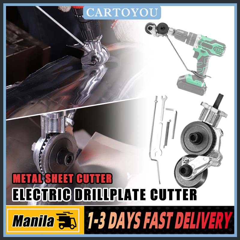 Electric Drill Plate Cutter DIY Metal Sheet Cutter Free Cutting Tool ...