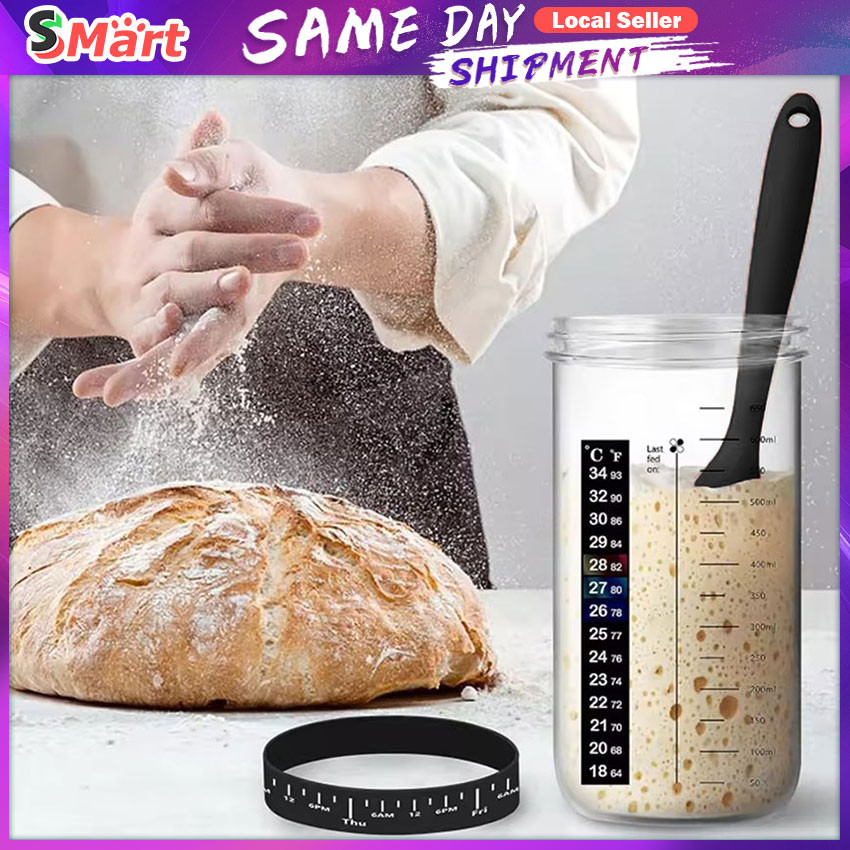 Sourdough Starter Kit 34Oz Sourdough Container Bread Fermentation Tank ...