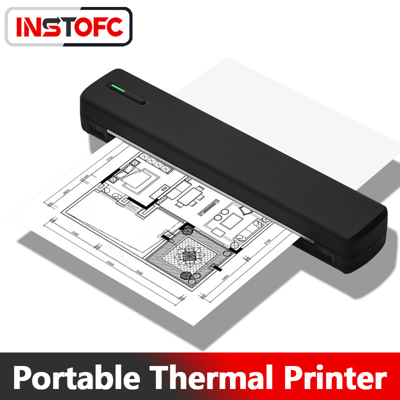 Portable Thermal Printer C80 Wireless Bluetooth Tattoo Printer Document ...