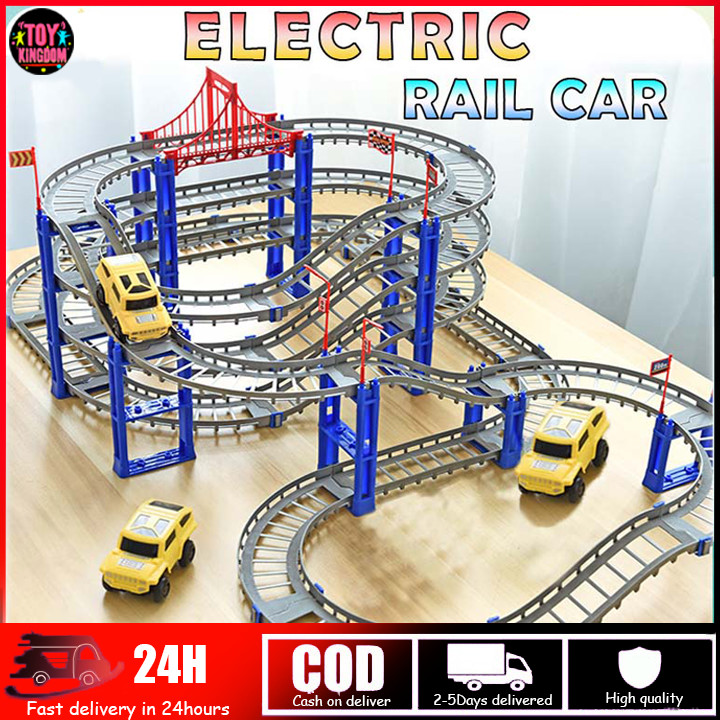 DIY 3D Electric Rail Toy Car Color Track Gift Educational Toy For Kids ...
