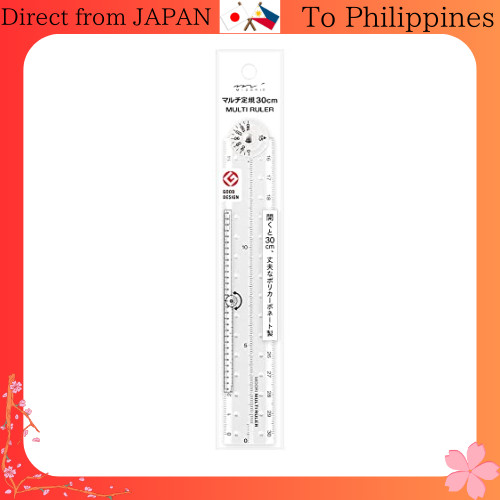 DESIGNPHIL MIDORI Ruler Multi Ruler 30cm Transparent 42266006 | Shopee ...