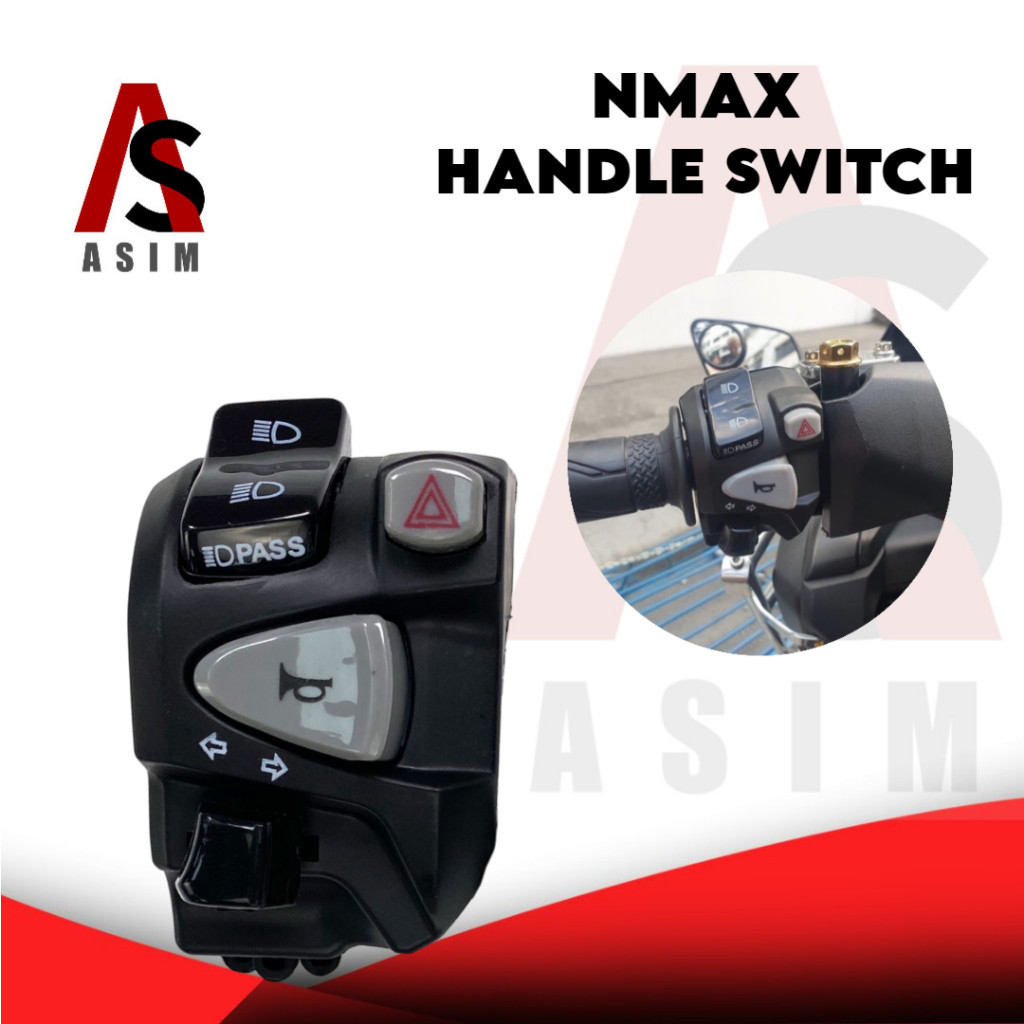 ASIM MOTORCYCLE NMAX HANDLE SWITCH V1 LEFT HANDLE SWITCH FOR NMAX V1 ...