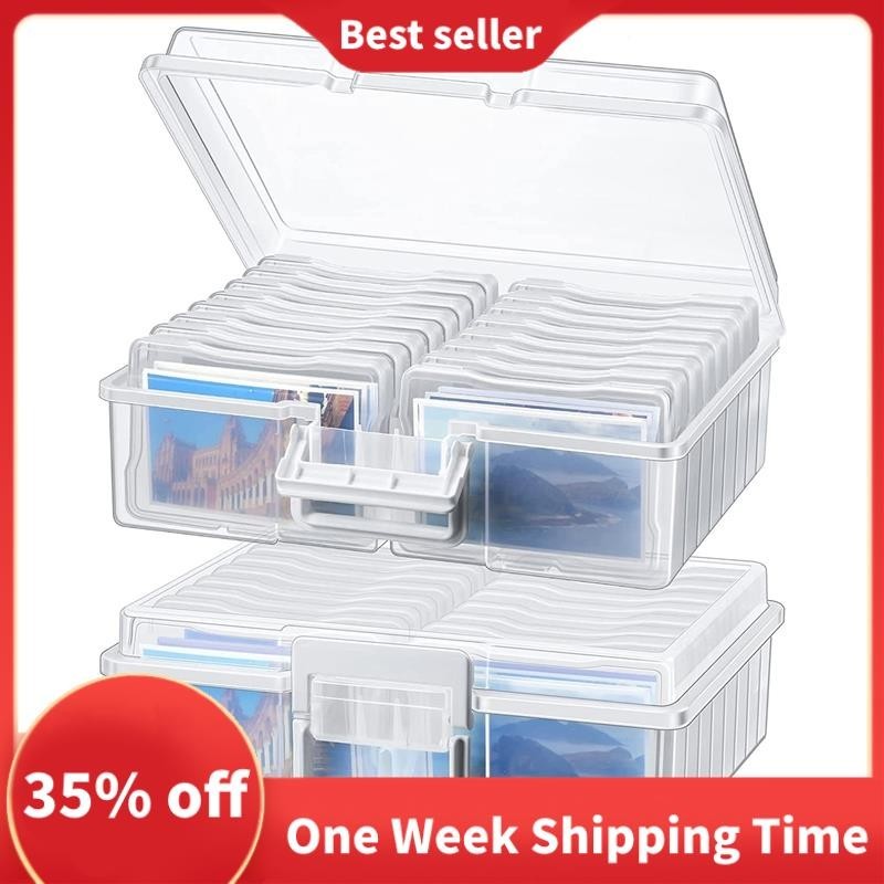 Available 32 Pieces Photo Storage Boxes 4 x 6 Inch, Picture Storage ...