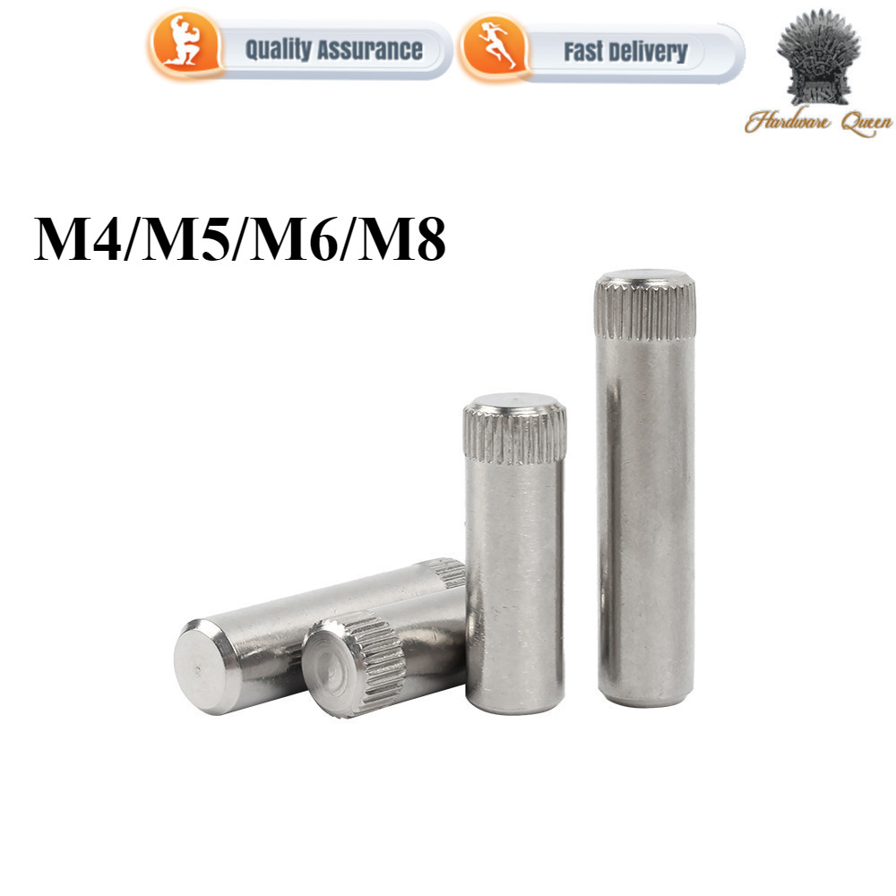 [QO] Sus304 Steel Knurled Cylindrical Pin Nail Shaft Pin Hinge Pin Toy ...