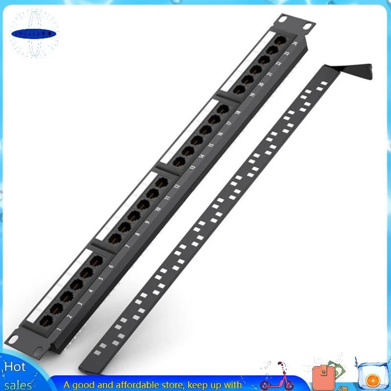 【chuyan58】24 Ports CAT6 UTP RJ45 Patch Panel 24 Port Patch Panel 19 ...