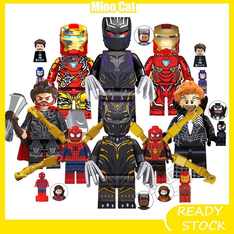 Superhero Black Panther Spider-Man Spider-Man Venom lron Man Thor Mini ...