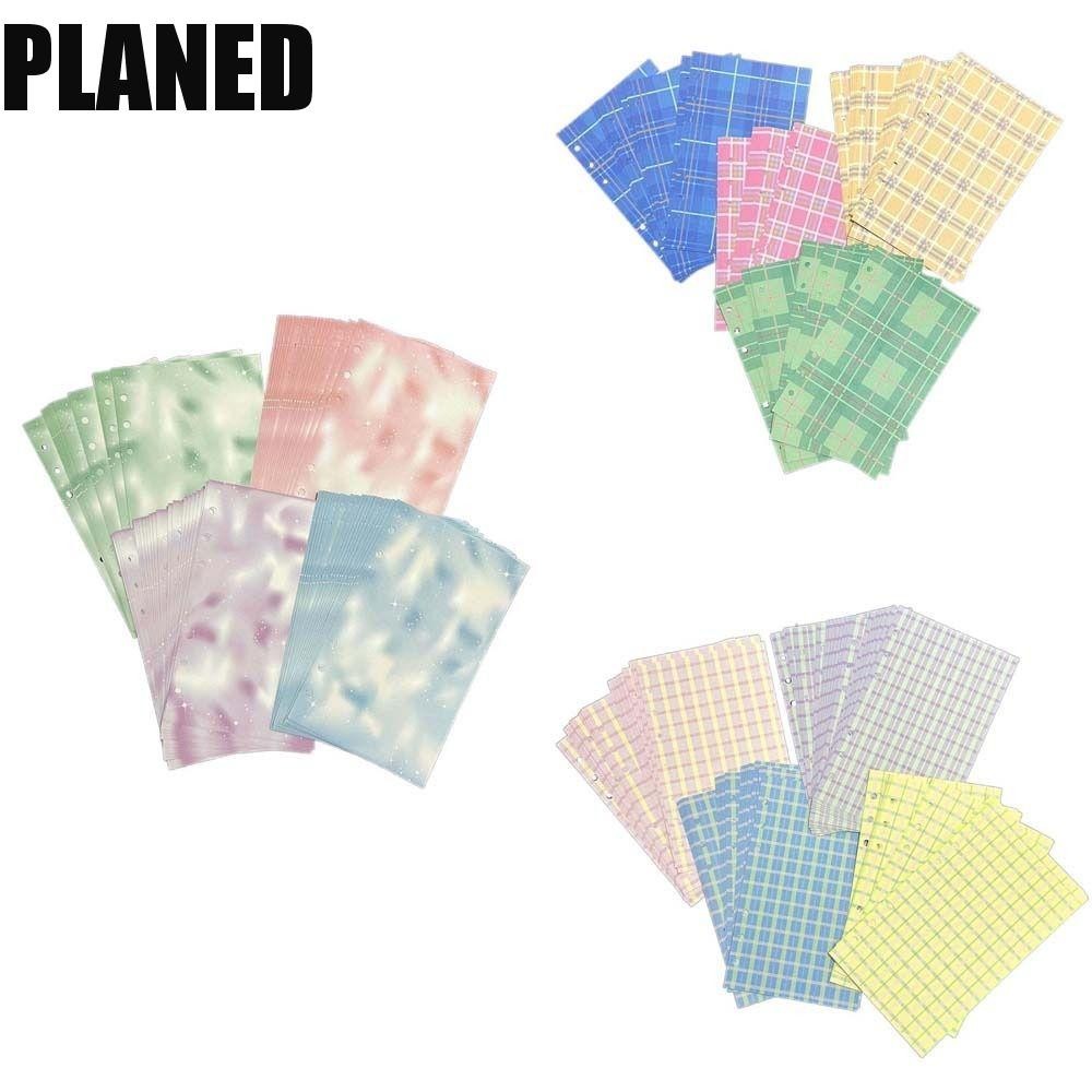 PLANED Notebook Refill Inner Pages, Line Grid 6 Holes A6 Loose Leaf ...