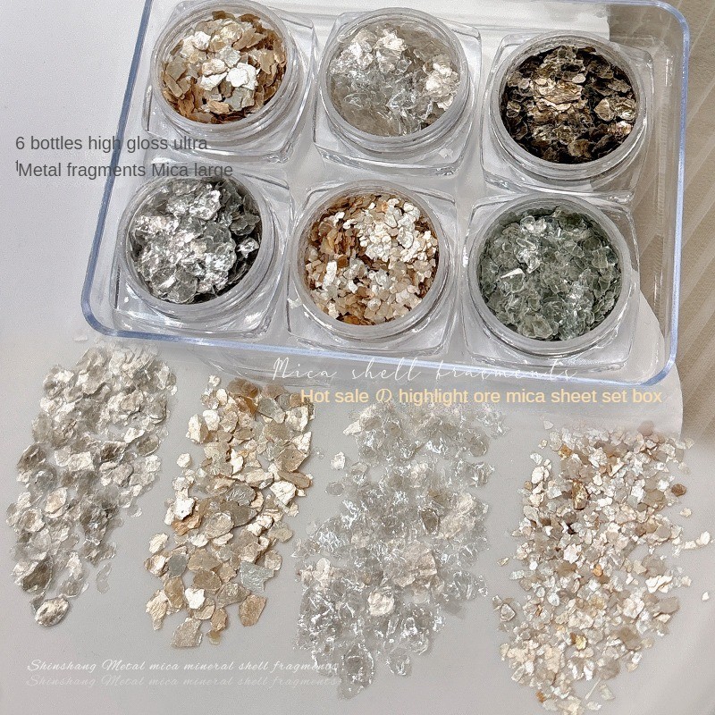 Ultra-thin mica nail accessories / DIY Nail Art Sequins / Highlight ...