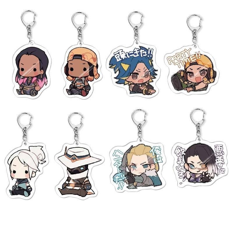 [24H SHIP]VALORANT Keychain Acrylic Same Style Peripheral Personalized ...