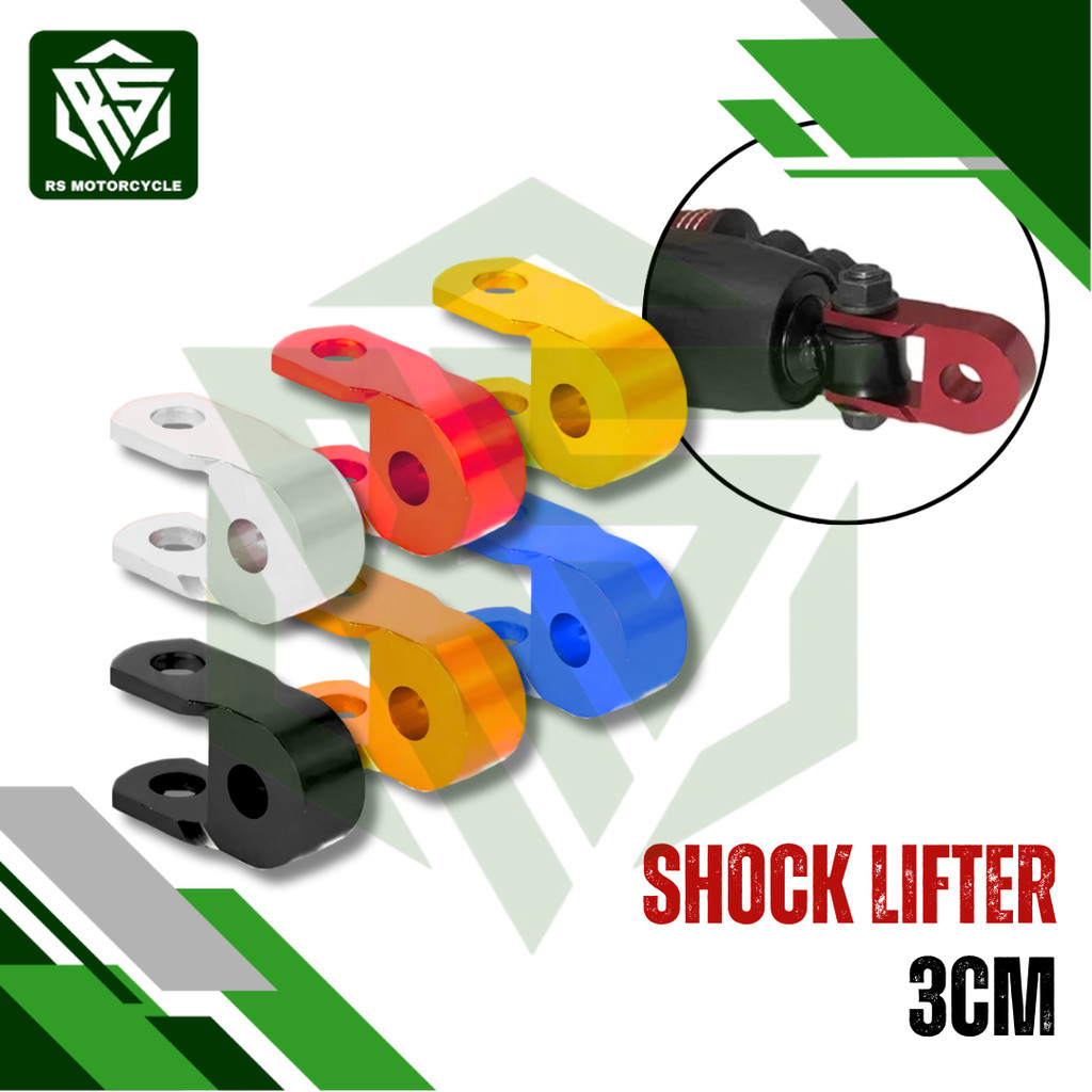 [RIDE SAFE] MOTORCYCLE ACCESSORIES SHOCK LIFTER SUPPORT ALLOY 1 PAIR ...