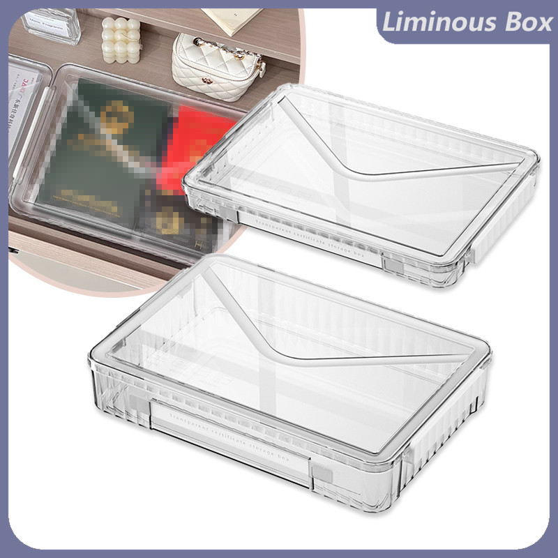 Bond Paper File Storage Box Dustproof Document Certificate Sorting Case ...
