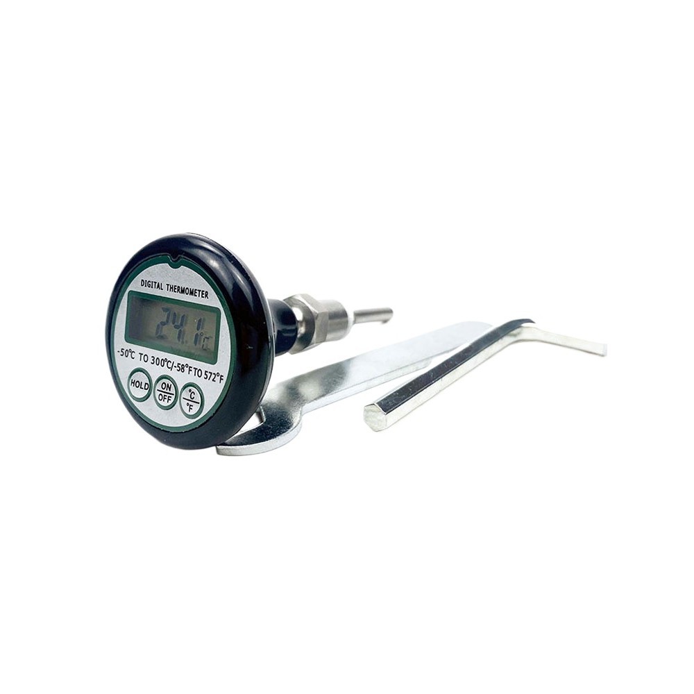 Semi-automatic coffee machine E61 brewing head thermometer display ...