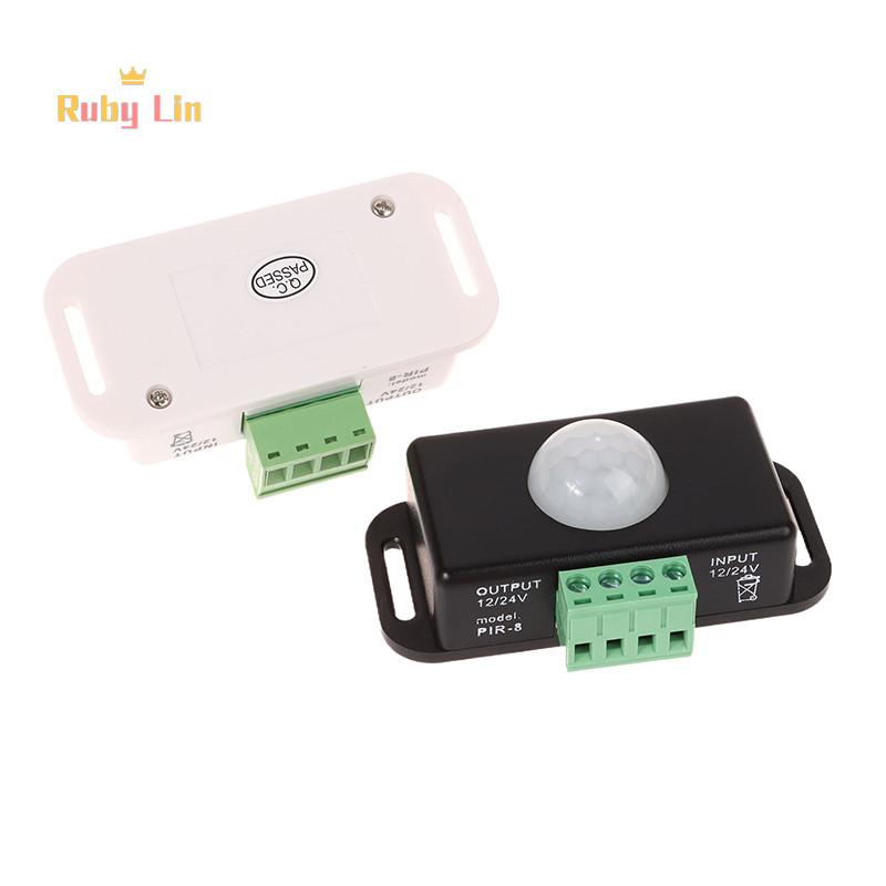 Ruby Lin 1Pc DC 12V 24V Automatic Adjust PIR Motion Sensor Switch IR ...