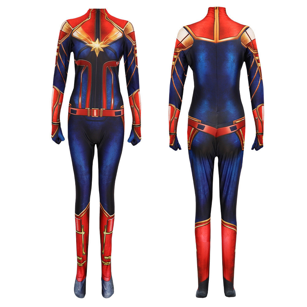 Halloween cos Captain Marvel Bodysuit cosplay Bodysuit Character ...
